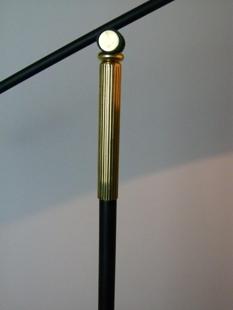 1950s Pendulum Floor Lamp by Maison Lunel at 1stDibs