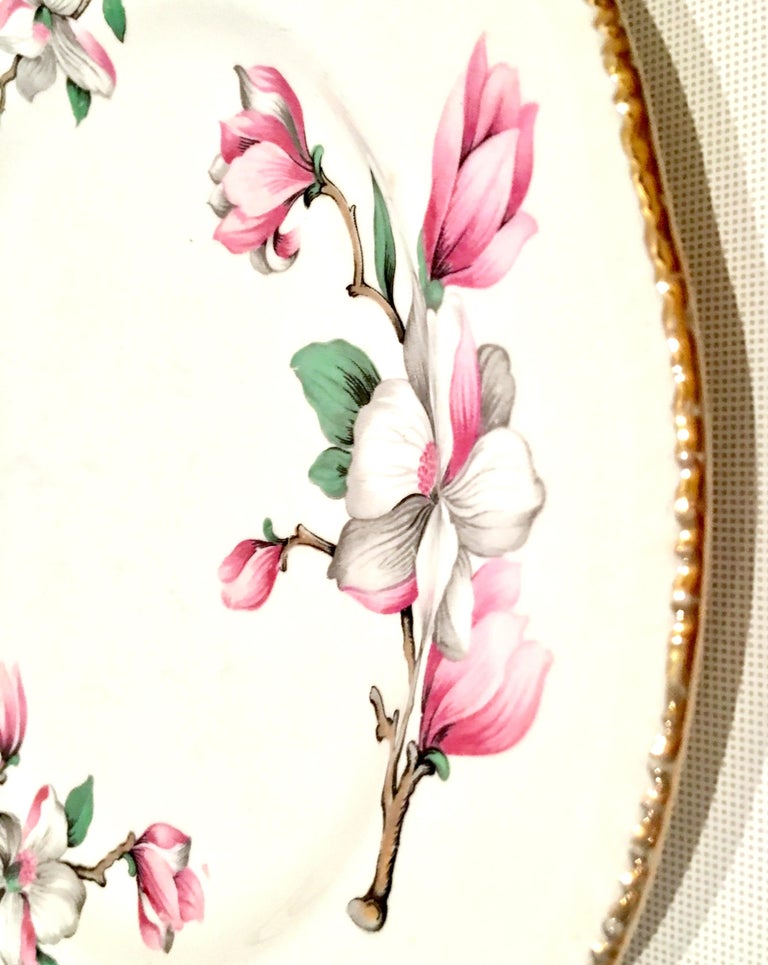 1950'S Porcelain "Pink Magnolia" Dinnerware S/12 by Homer Laughlin For ...