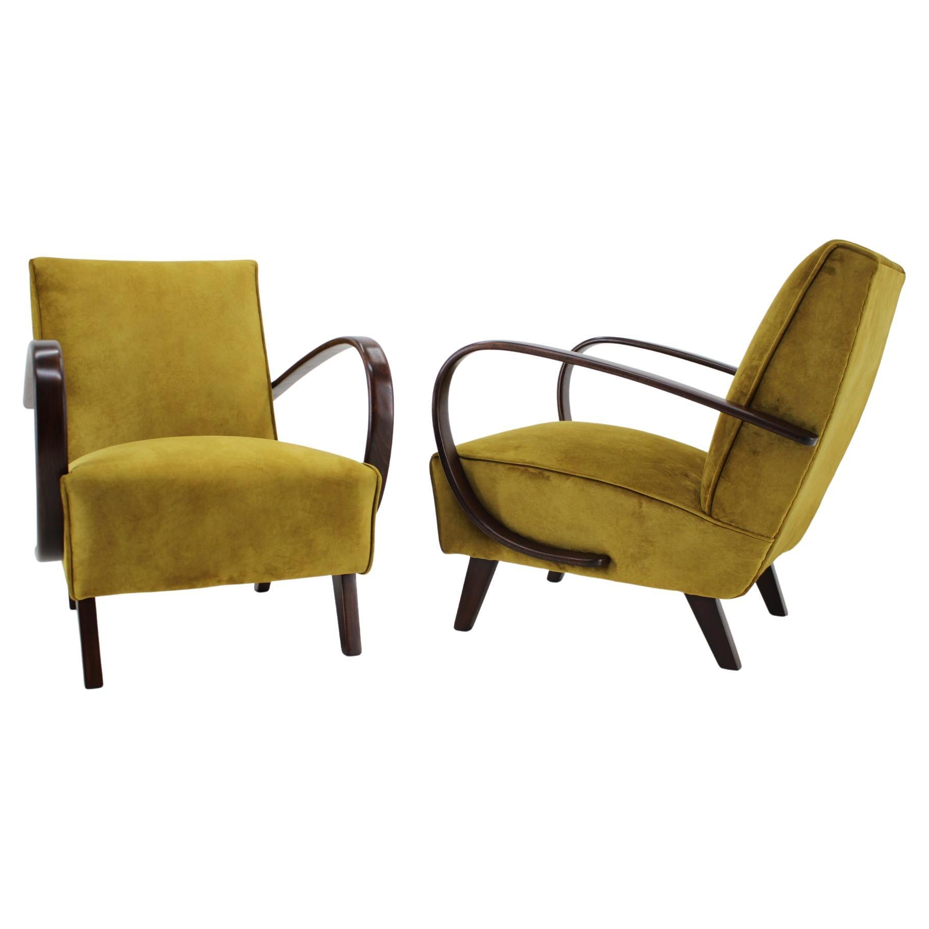 1950s Jindrich Halabala Armchair Czechoslovakia For Sale at 1stDibs