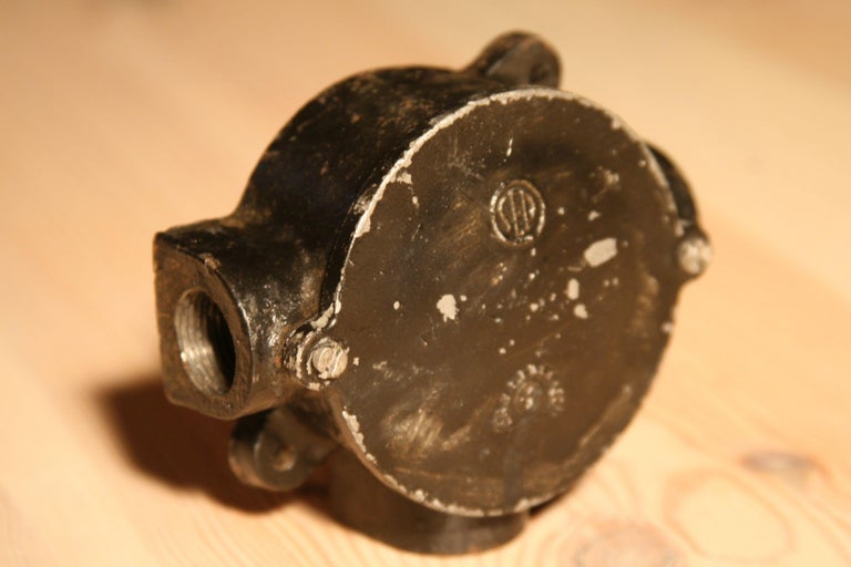 1950s Round Electrical Installation Box 3 RAW For Sale at 1stDibs