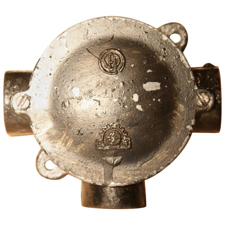 1950s Round Electrical Installation Box 3 RAW For Sale at 1stDibs