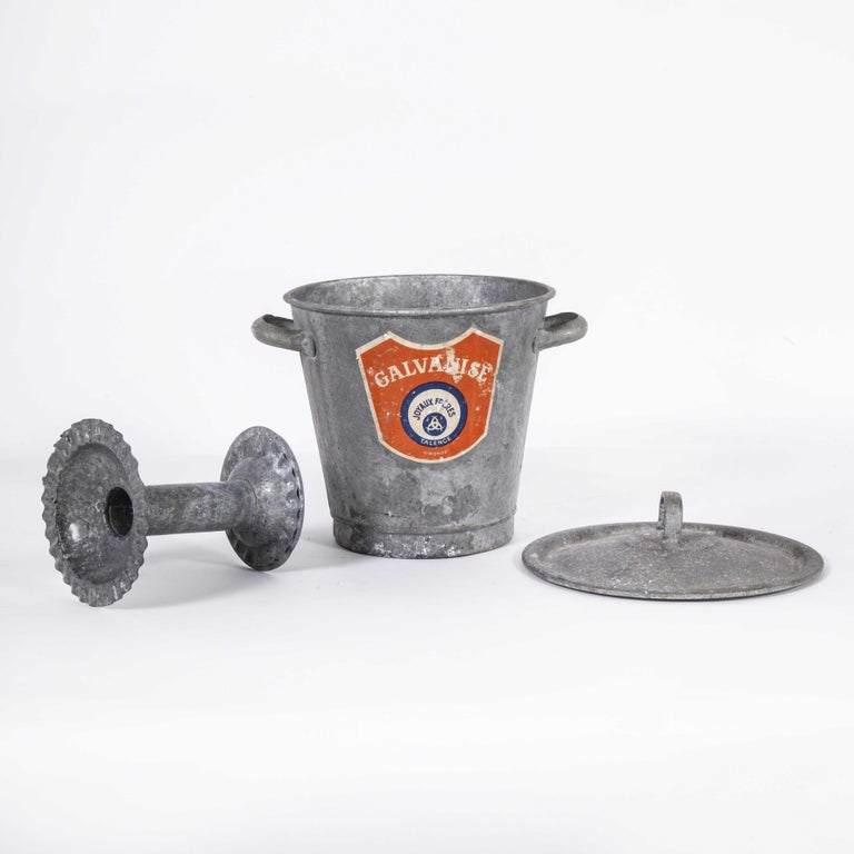 1950s Salesman’s Sample Galvanized Bucket, New Old Stock at 1stDibs