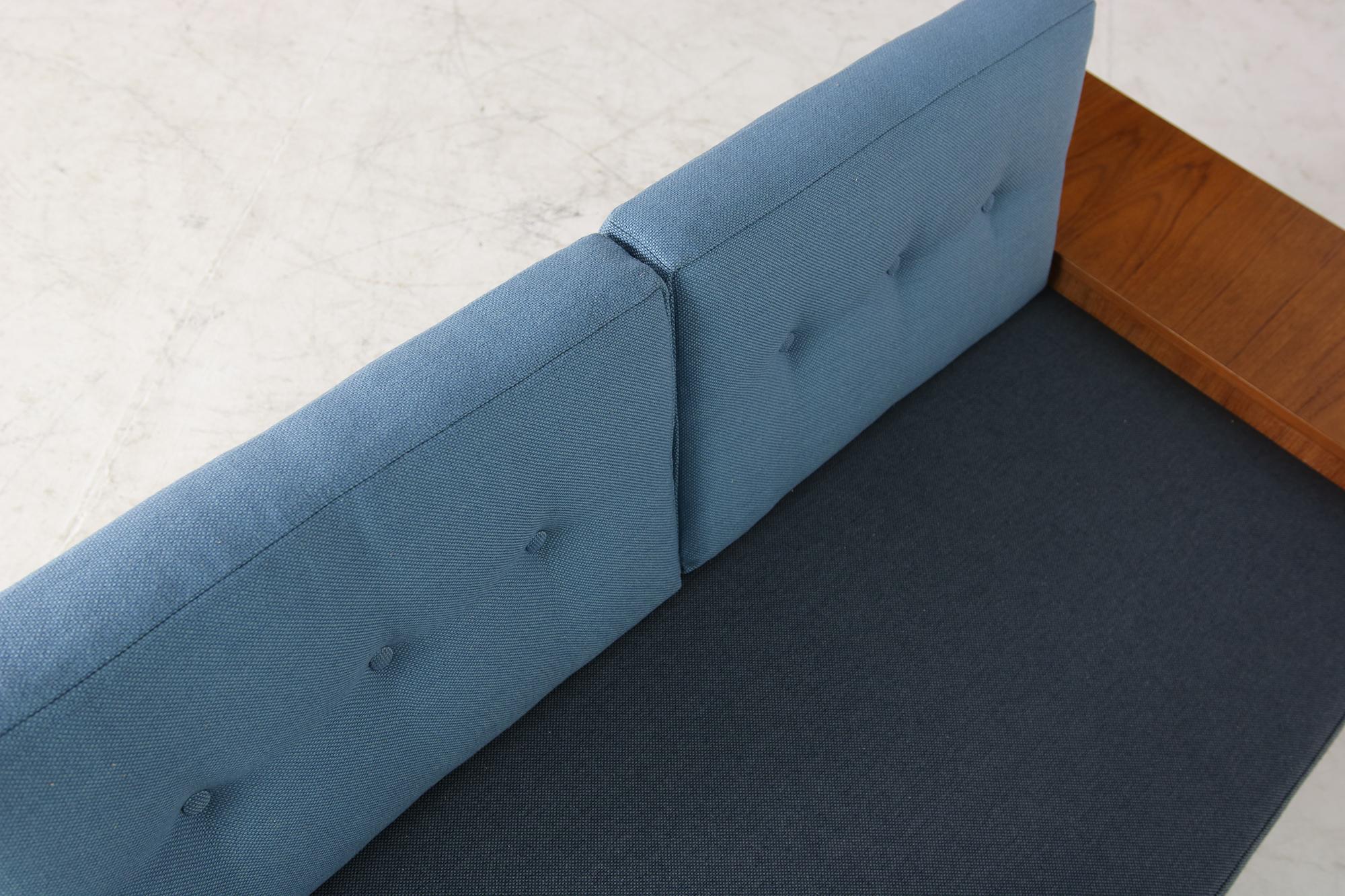 1950s Scandinavian Teak and Beechwood Daybed, Extendable Svane Møbler ...