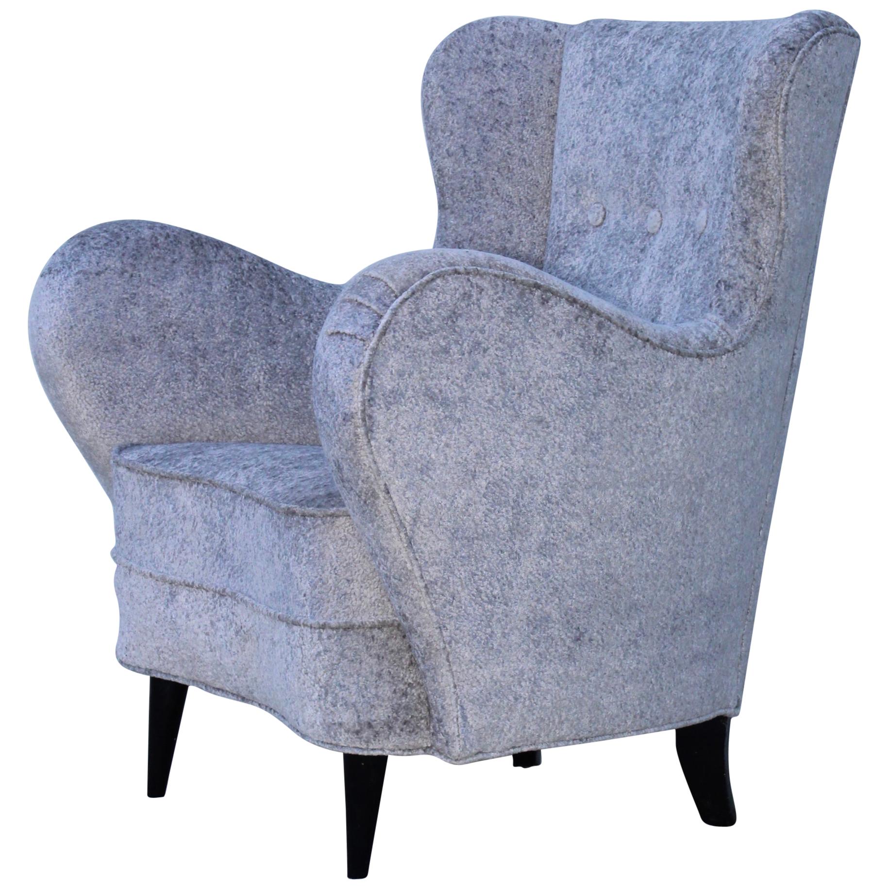 Exceptional Dynamic Sculptural Form Italian Lounge Chairs from the ...