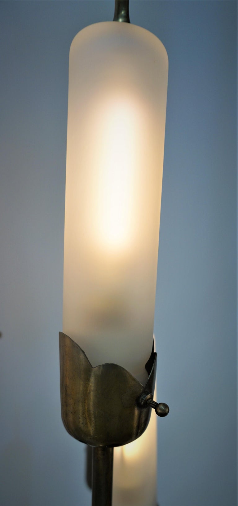 1950's Sculpture Bronze Cattail / Bulrush Table Lamp at 1stDibs