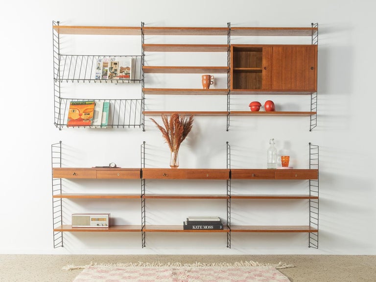 1950s Shelving System by Nils Strinning Danish Design For Sale at 1stDibs