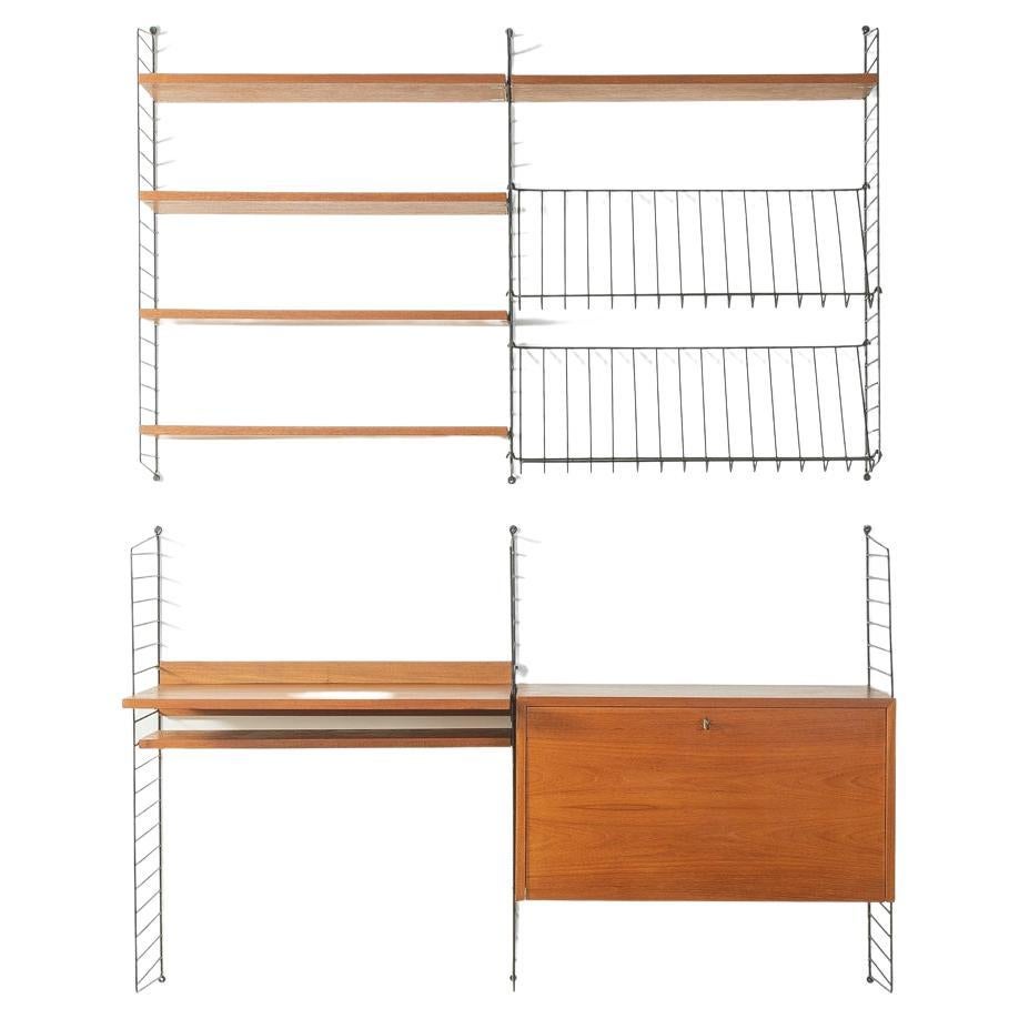 1950s Shelving System by Nils Strinning Danish Design For Sale at 1stDibs