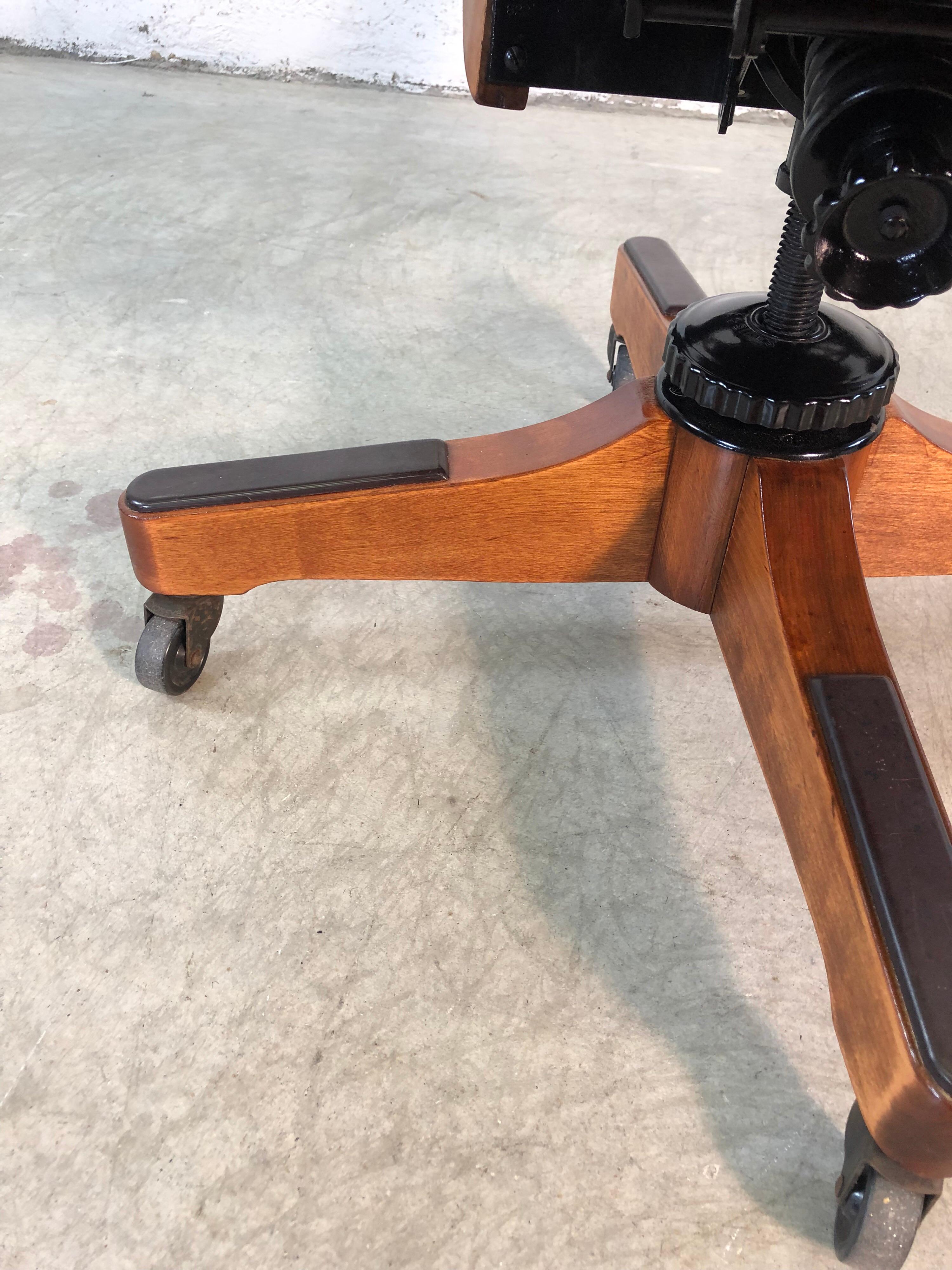 1950s Sikes Co. Swivel Office Chair For Sale at 1stDibs | sikes swivel ...