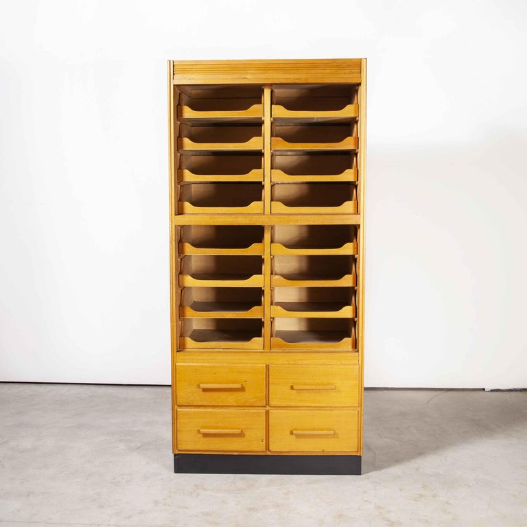 1950's Single Fronted Original Haberdashery Storage Unit, Sturrock and ...