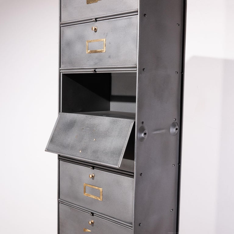 1950s Single Roneo Metal Cabinet or Chest of Drawers at 1stDibs