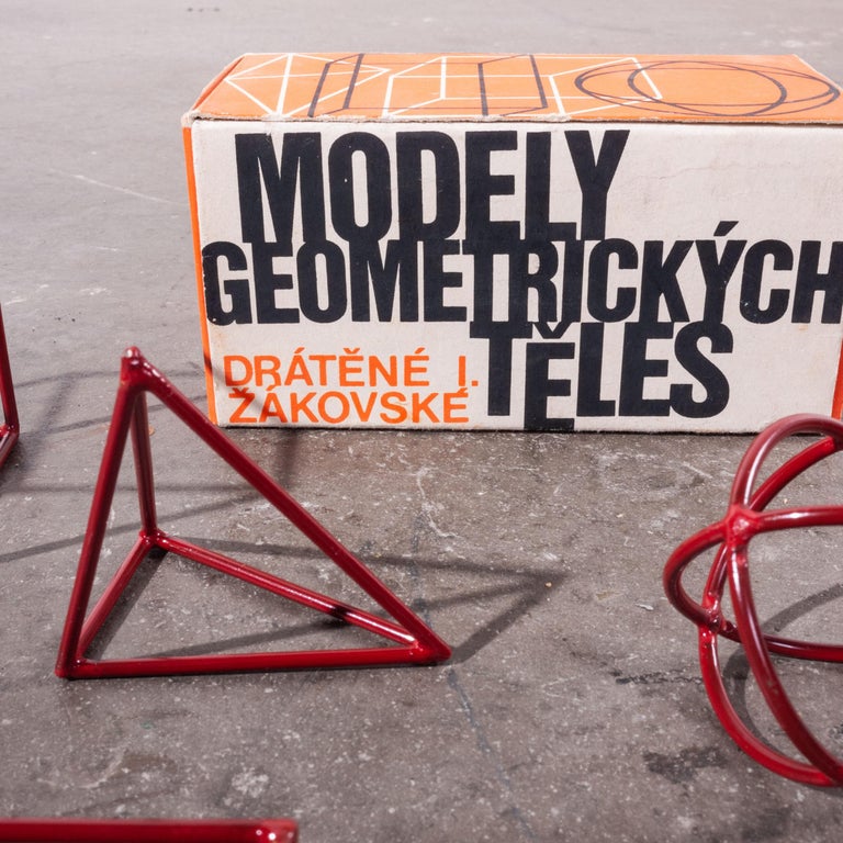 1950s Small Geometric Model Set, New Old Stock For Sale at 1stDibs
