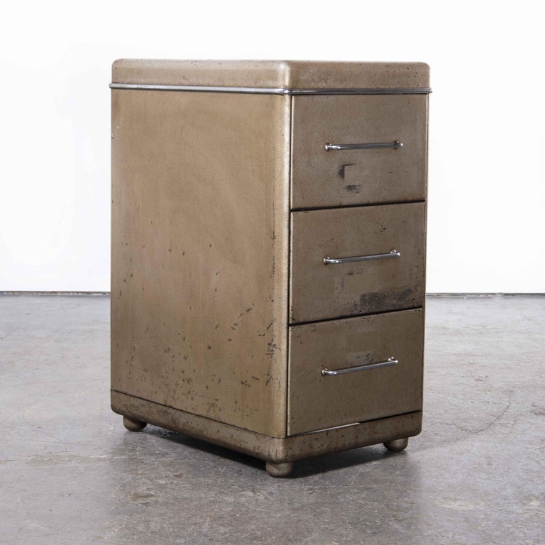 1950's Small Metal Filing Cabinet - Three Drawer at 1stDibs | small ...