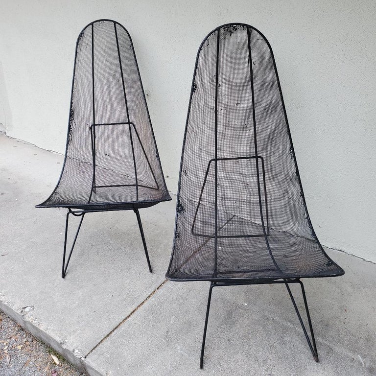 1950s Sol Bloom Scoop Chairs - a Pair - Wabi Sabi For Sale at 1stDibs