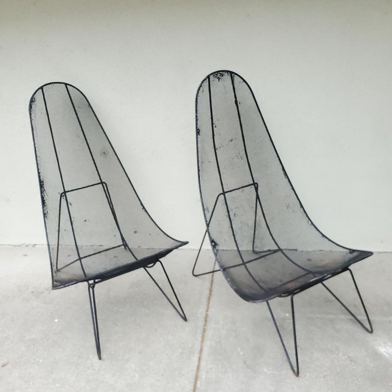 1950s Sol Bloom Scoop Chairs - a Pair - Wabi Sabi For Sale at 1stDibs