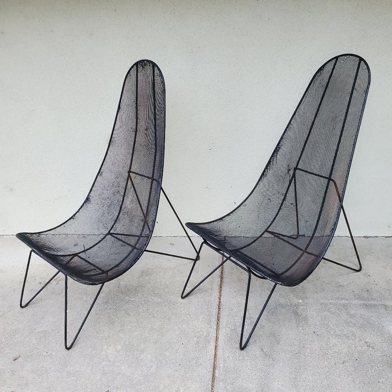 1950s Sol Bloom Scoop Chairs - a Pair - Wabi Sabi For Sale at 1stDibs