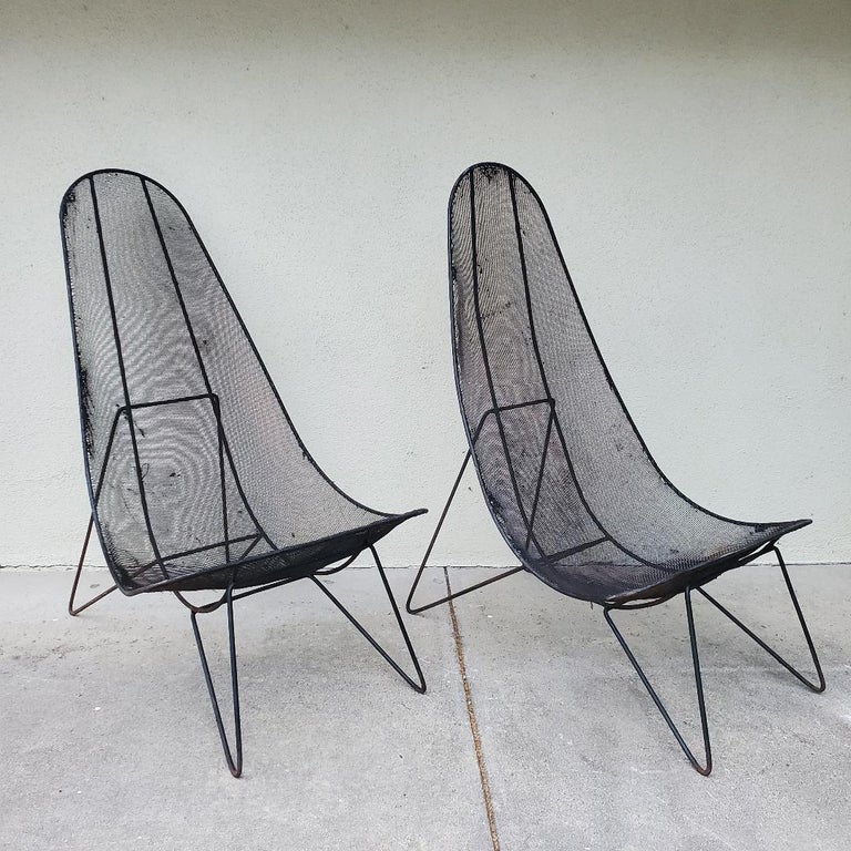 1950s Sol Bloom Scoop Chairs - a Pair - Wabi Sabi For Sale at 1stDibs