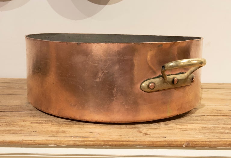 1950s, Spanish, Bronze and Copper Casserole with Handles For Sale at ...