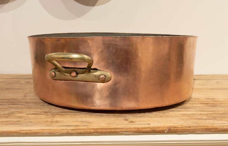 1950s, Spanish, Bronze and Copper Casserole with Handles For Sale at ...