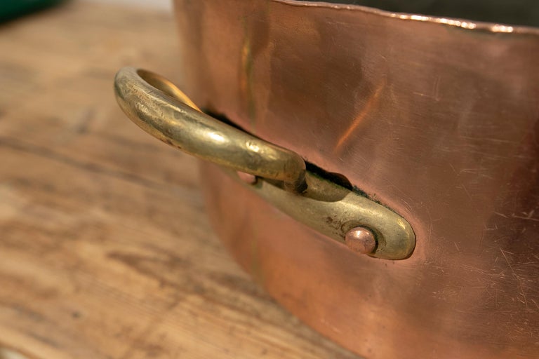 1950s, Spanish, Bronze and Copper Casserole with Handles For Sale at ...