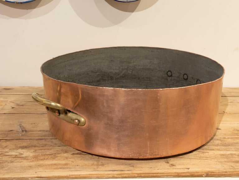 1950s, Spanish, Bronze and Copper Casserole with Handles For Sale at ...