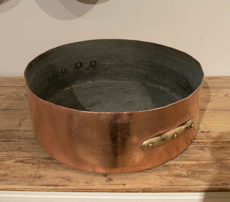 1950s, Spanish, Bronze and Copper Casserole with Handles For Sale at ...