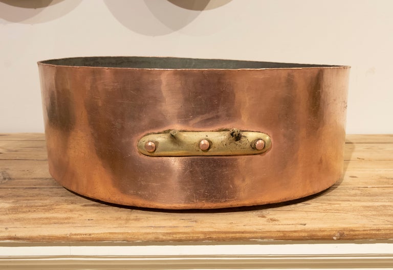 1950s, Spanish, Bronze and Copper Casserole with Handles For Sale at ...
