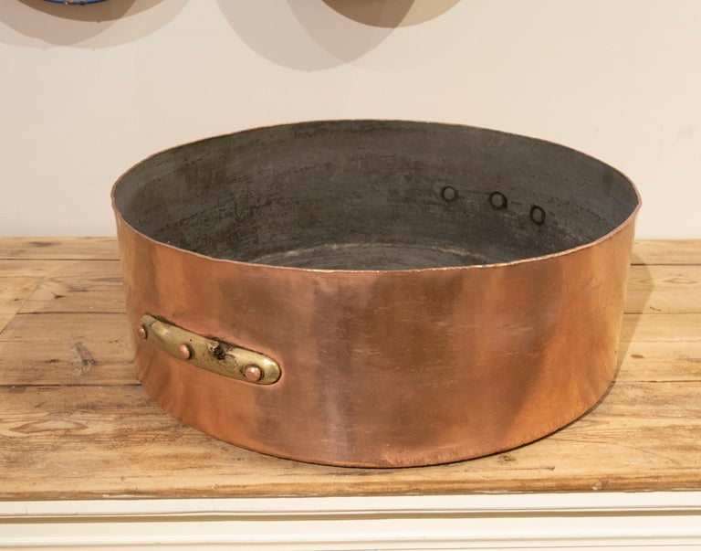 1950s, Spanish, Bronze and Copper Casserole with Handles For Sale at ...