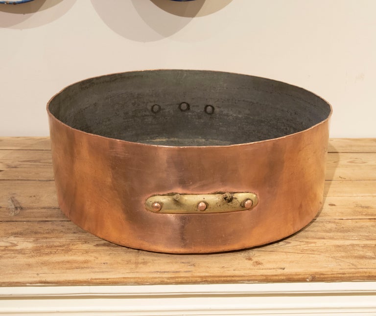 1950s, Spanish, Bronze and Copper Casserole with Handles For Sale at ...