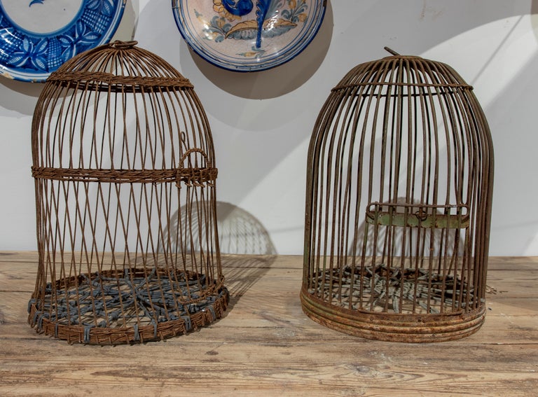 1950s Spanish Pair of Iron Cages For Sale at 1stDibs