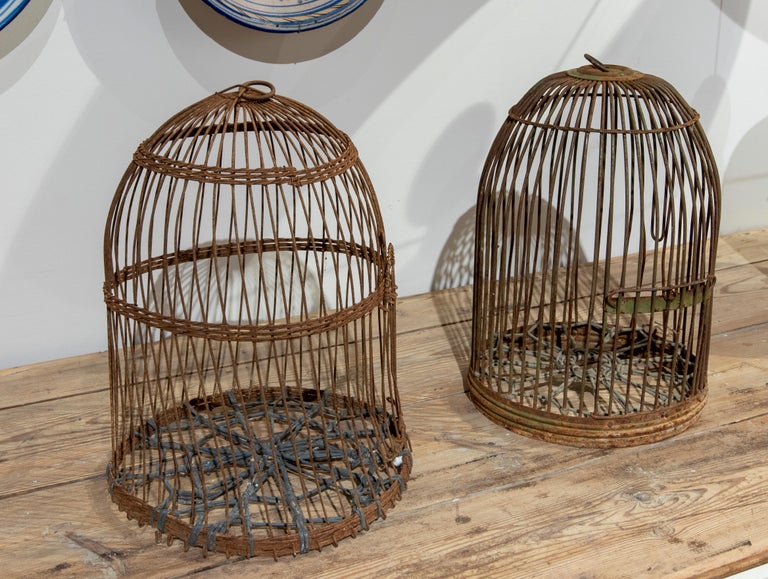 1950s Spanish Pair of Iron Cages For Sale at 1stDibs