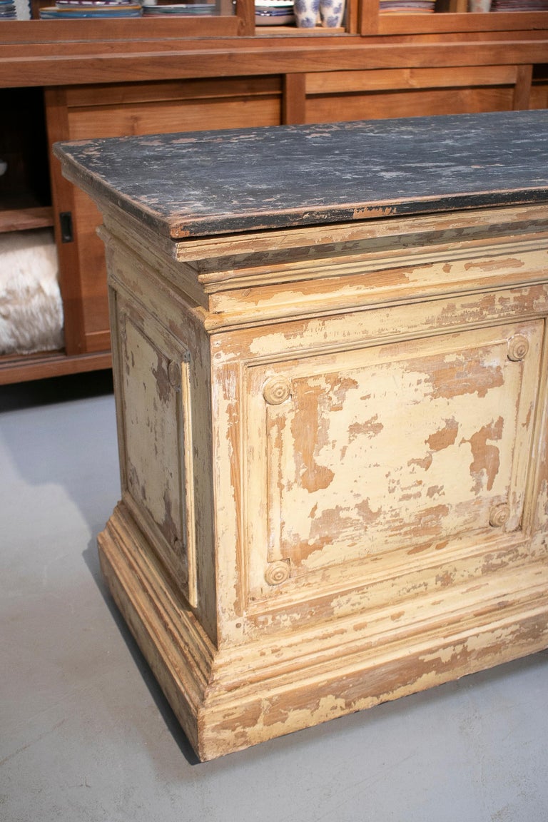 1950s Spanish Wooden Hardware Store Counter w/ Doors at 1stDibs