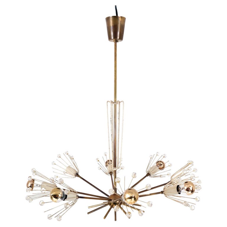 1950s Sputnik Flower Chandelier Pendant Light by Emil Stejnar for ...