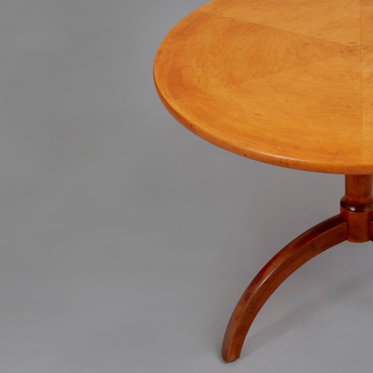 1950s Stained Birch Side Table For Sale at 1stDibs