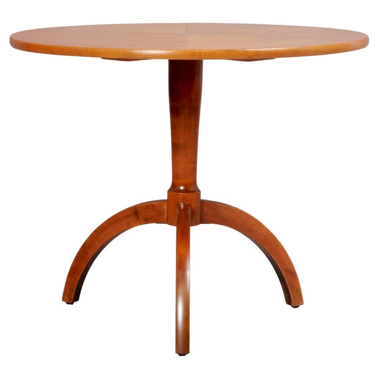 1950s Stained Birch Side Table For Sale at 1stDibs