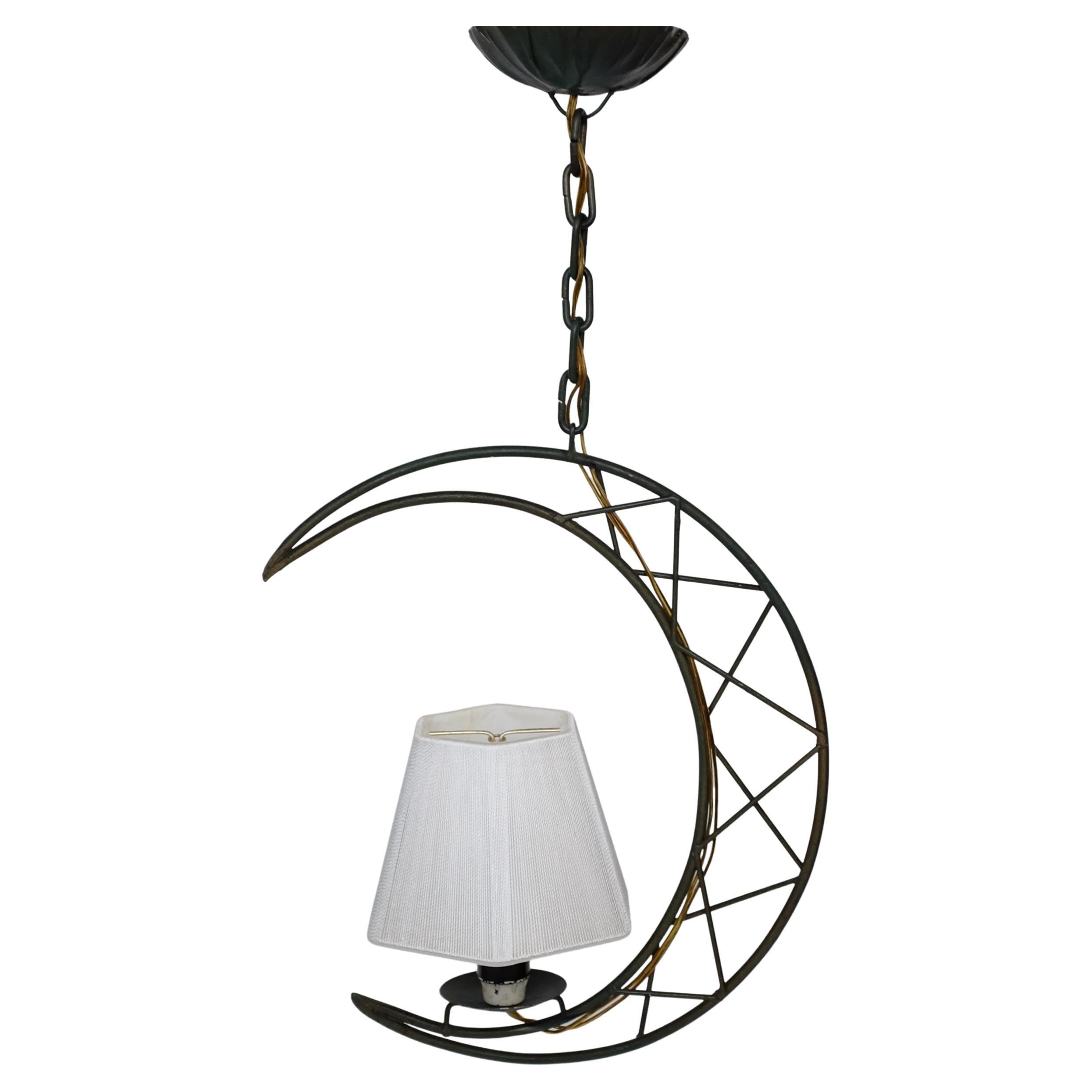 Half Moon Pendant Light For Sale at 1stDibs