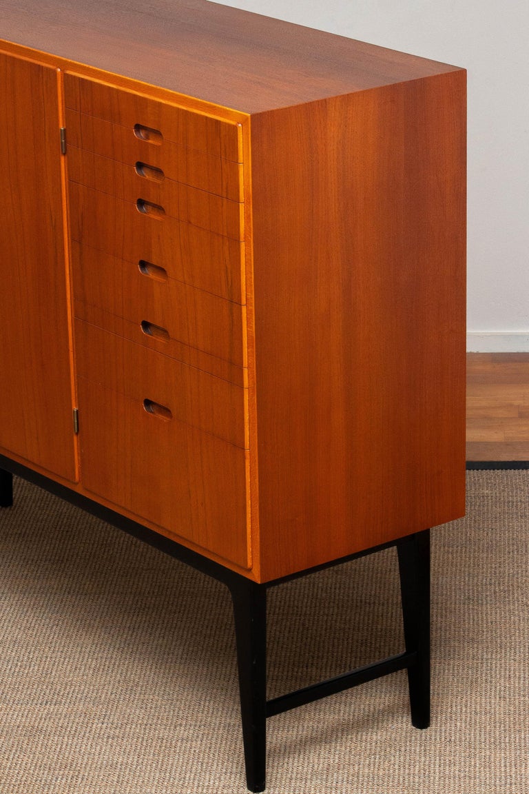 1950s Swedish Teak / Beech Buffet Cabinet / Credenzas by Kurt Karlsson ...