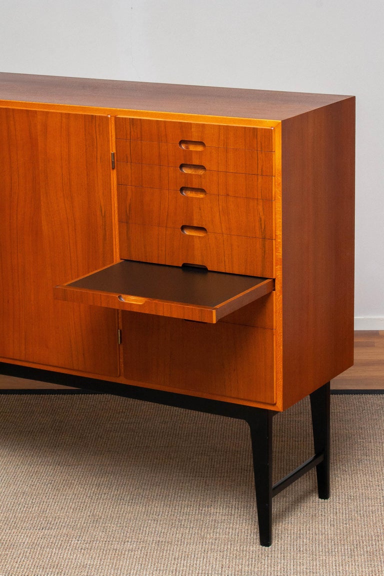 1950s Swedish Teak / Beech Buffet Cabinet / Credenzas by Kurt Karlsson ...