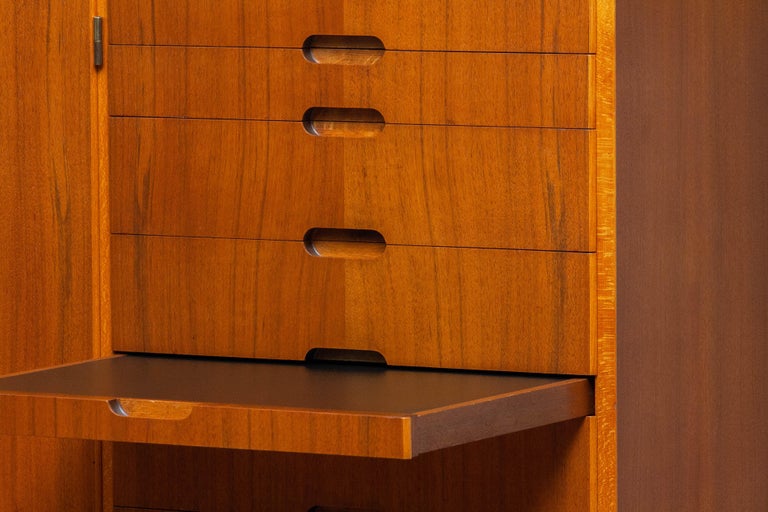 1950s Swedish Teak / Beech Buffet Cabinet / Credenzas by Kurt Karlsson ...