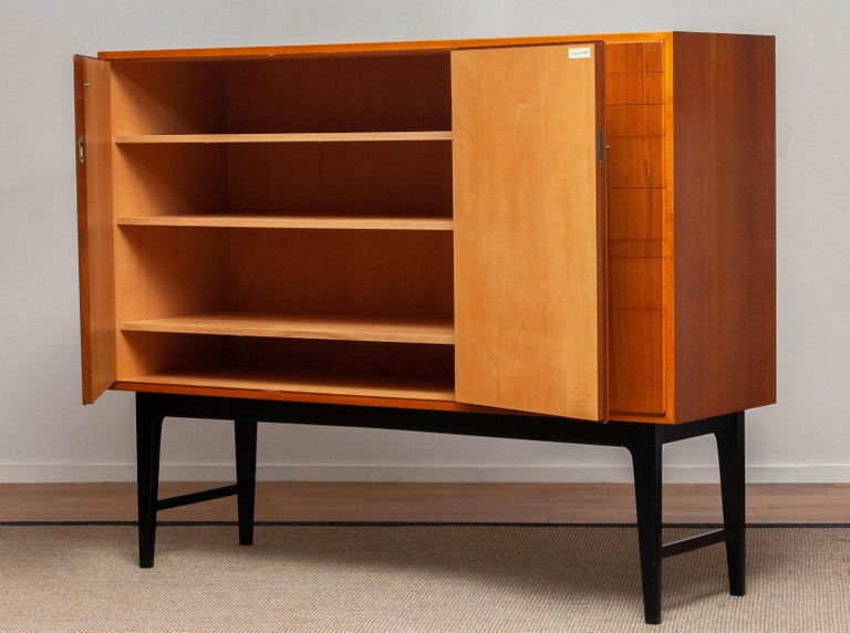 1950s Swedish Teak / Beech Buffet Cabinet / Credenzas by Kurt Karlsson ...