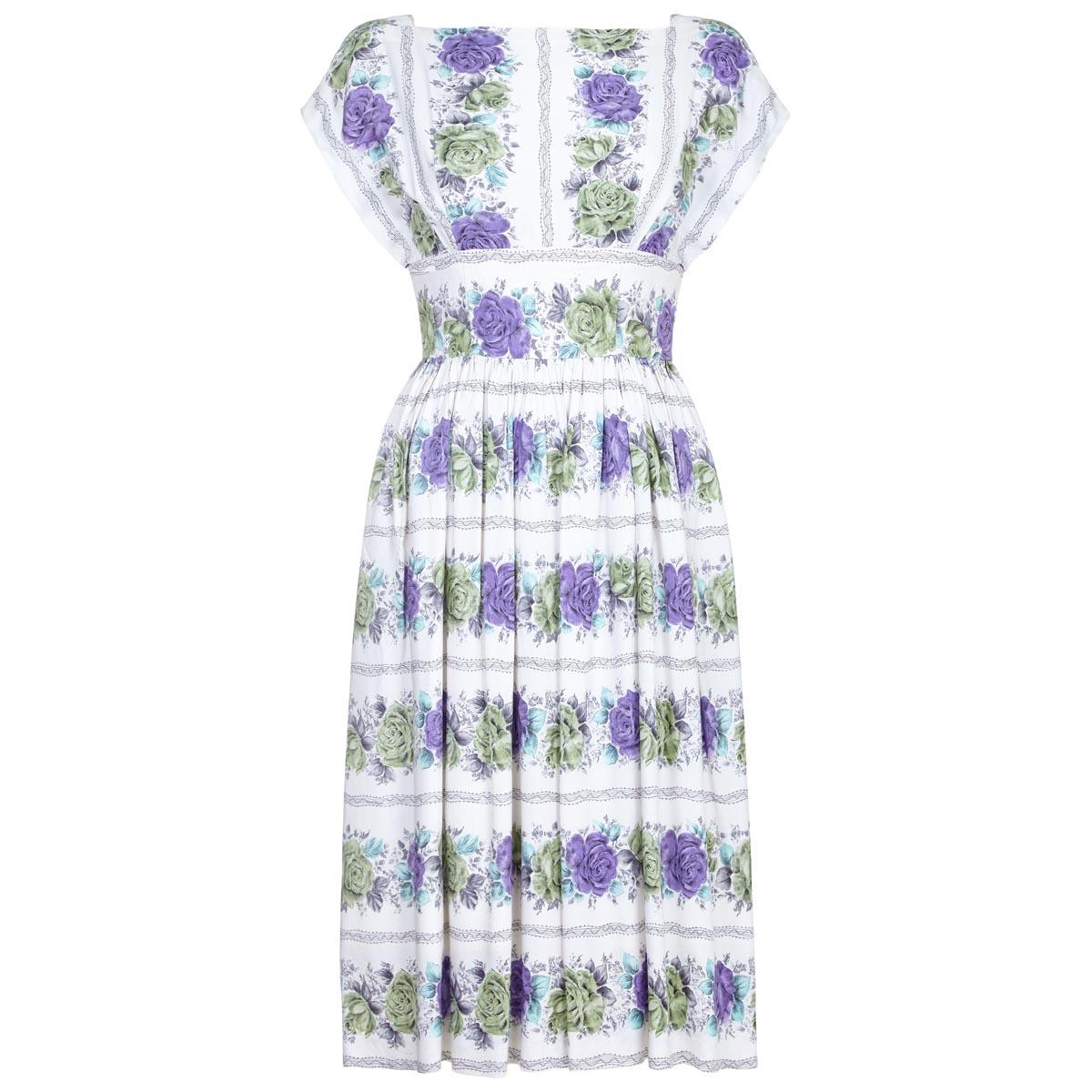 1960s Marion Donaldson Turquoise Crepe and Cotton Maxi Dress For Sale ...