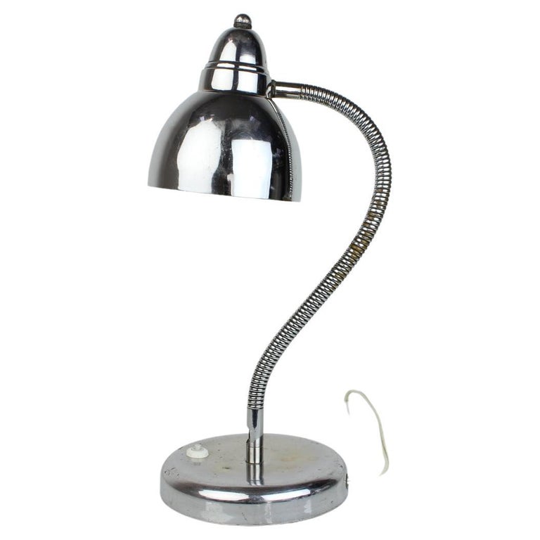 1950s Table Chrome Lamp, Czechoslovakia For Sale at 1stDibs
