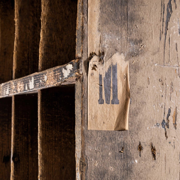 1950s Tall French Pigeon Hole Unit For Sale at 1stDibs