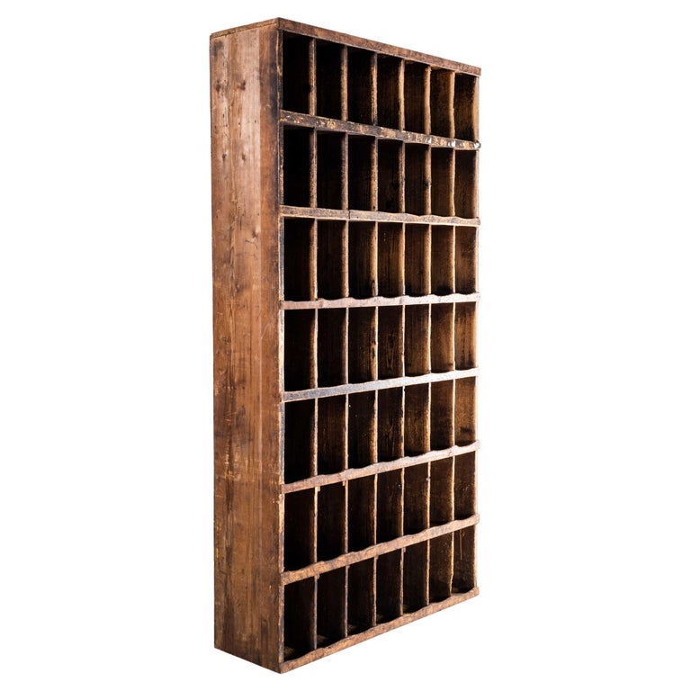 1950s Tall French Pigeon Hole Unit For Sale at 1stDibs