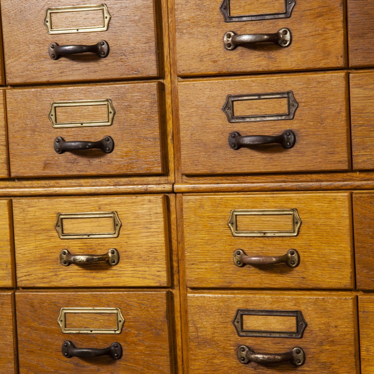 1950s Tall Multi Drawer Chest of Drawers, Storage Cabinet, Forty Eight ...