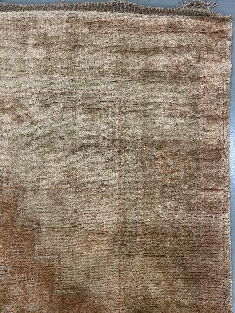 1950s, Tan Oushak Rug For Sale at 1stDibs