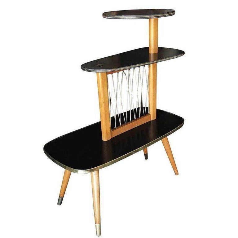 1950s Three-Tier Midcentury String Art Center Side Tables, Set of 3 For ...