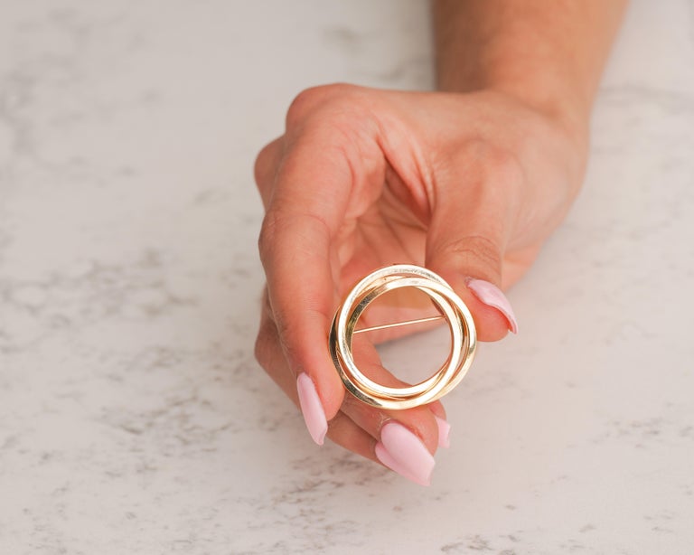 1950s Tiffany and Co. Trinity Pin in 14 Karat Gold at 1stDibs | tiffany ...