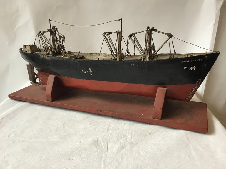 1950s Tin Boat Model at 1stDibs
