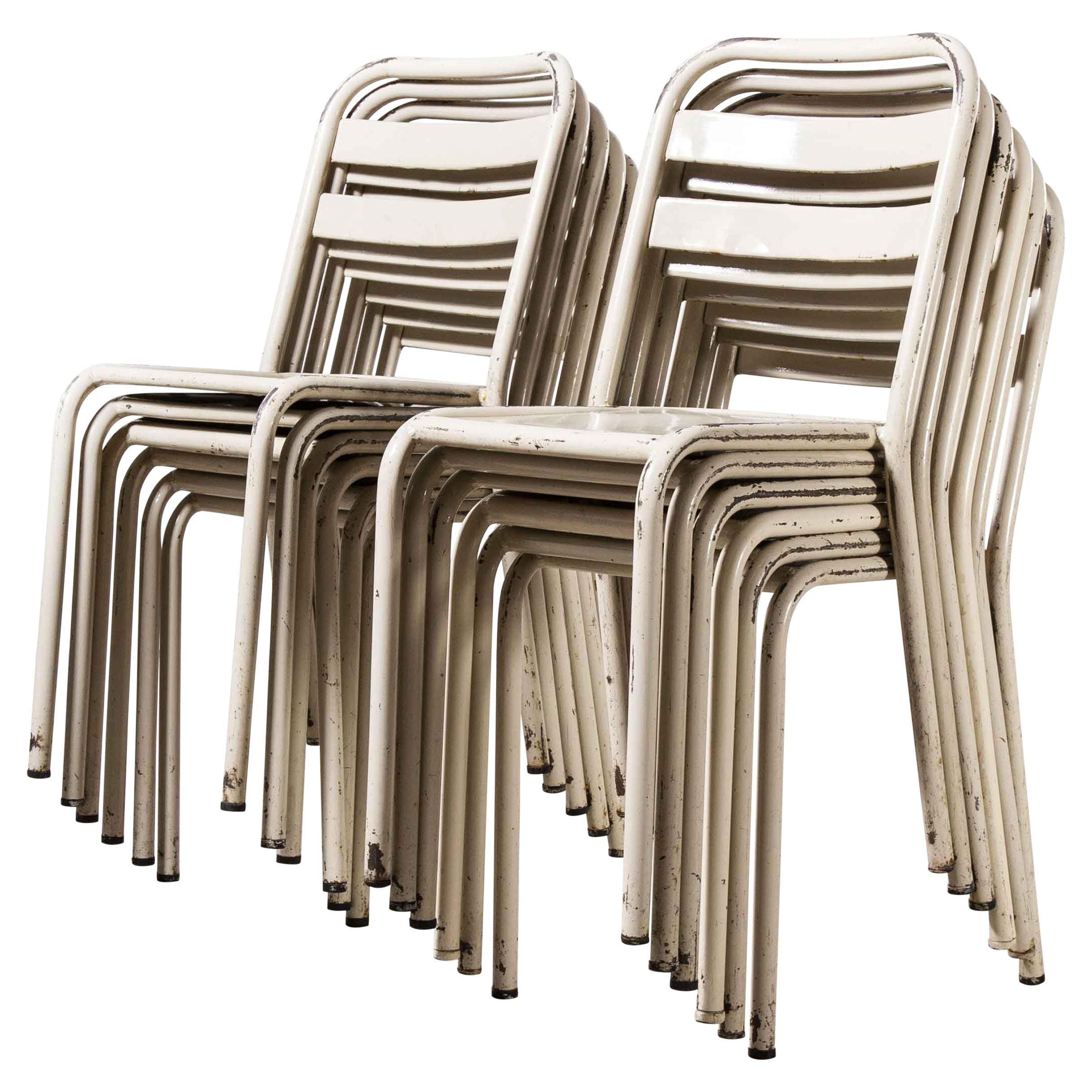 1950's Tolix T2 Original French Dining Chairs, Set of Twelve at 1stDibs