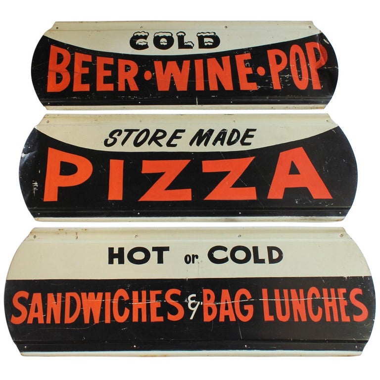 1950s Trio of Diner Signs For Sale at 1stDibs | 1950s diner signs ...